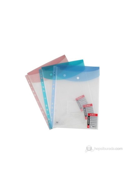 Globox Üstten Çıtçıtlı Şeffaf Dosya 6626
