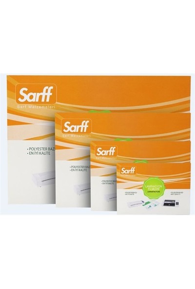 Sarff 75 Mic A4 Laminasyon Poşeti 100'lü