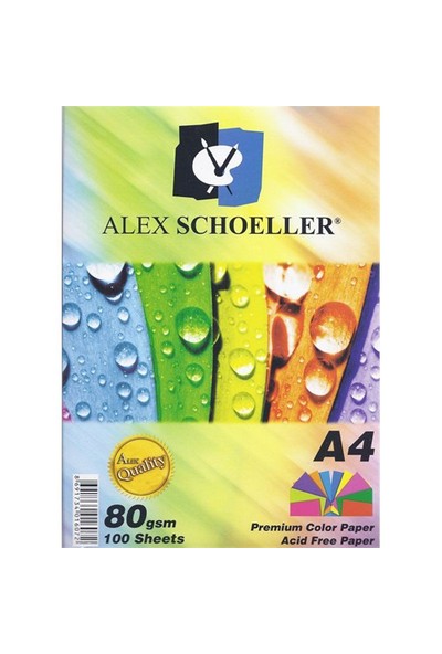 Alex Schoeller Fotokopi Kağıdı A4 Renkli Krş. 50 Li Alx-621