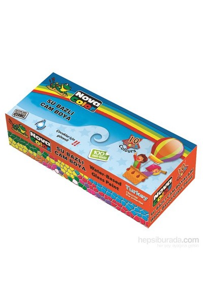 Nova Color Cam Boyası Su Bazlı 10 Lu Şişe Nc-199 Nova Color Cam Boyası Su Bazlı 10 Lu Şişe Nc-199