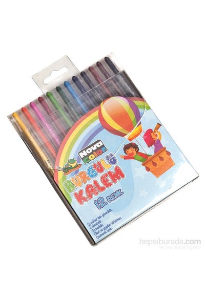 Nova Color Nc-2122 Çevirmeli Mum Boya 12 Renk