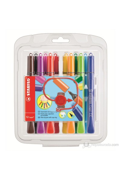 Stabilo Cappi Keçe Uçlu Kalem 12'li Stabilo Cappi Keçe Uçlu Kalem 12'li