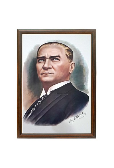 Akyazı 35x50 Atatürk Posteri-1 (Mdf Çerçeve)