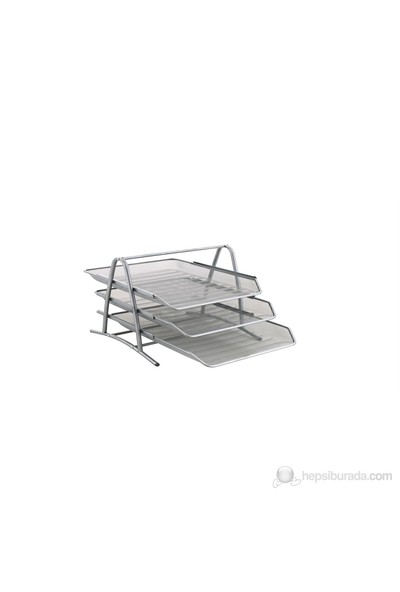 Globox Metal Gri Evrak Rafı 3'Lü 6259 Globox Metal Gri Evrak Rafı 3'Lü 6259
