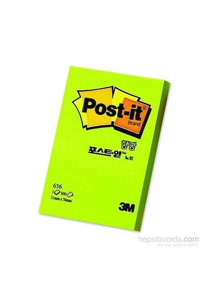 Post-It Yapışkanlı Not K. Yeşil 51X76Mm 656-Lıme Post-It Yapışkanlı Not K. Yeşil 51X76Mm 656-Lıme
