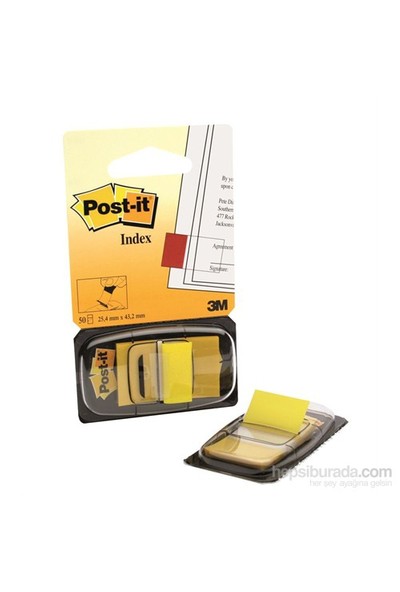 3M Post-it® Index- Isaret Bandi, Sari, 50 yaprak 3M Post-it® Index- Isaret Bandi, Sari, 50 yaprak