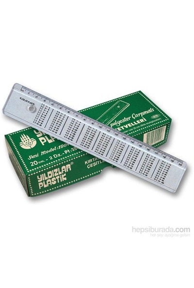 Yıldızlar Kod:011 Cetvel 20 Cm Çarpmalı