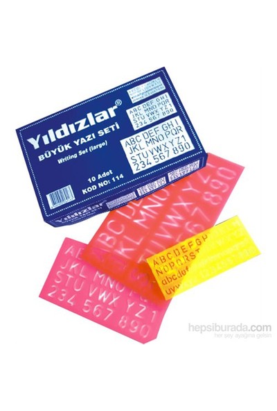 Yıldızlar Kod:114 Büyük Yazı Seti 3 'Lü