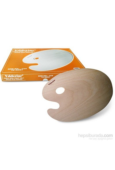 Yıldızlar Kod:144 Tahta Oval Palet No : 1