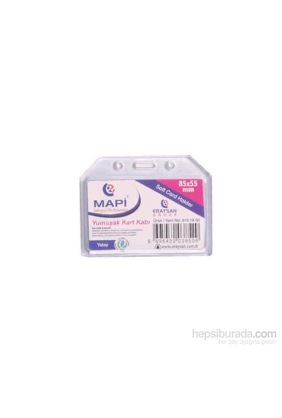 Mapi Yumuşak Kart Kabı 85x55 mm Yatay 50 Adet Mapi Yumuşak Kart Kabı 85x55 mm Yatay 50 Adet
