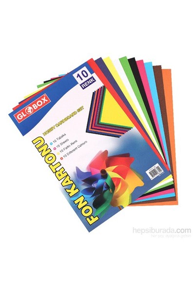 Globox Fon Kartonu A4 10- Renk