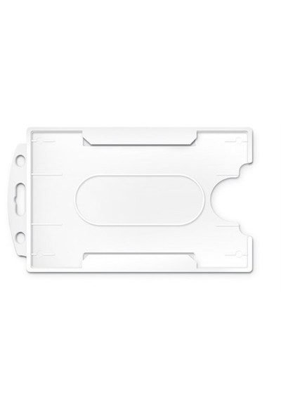 Mas 3522 Plastik Kart Muhafaza - Dikey-54X86-Beyaz 50 Li,