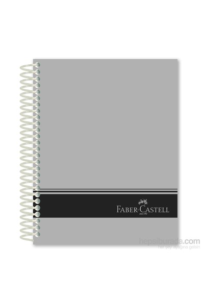 Faber-Castell Sert Kapak Sep.3+1 Gri Defter 160 Yaprak (5075400404)
