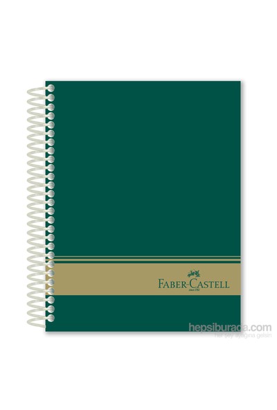 Faber-Castell Sert Kapak Sep.3+1 Yeşil Defter 160 Yaprak (5075400405)