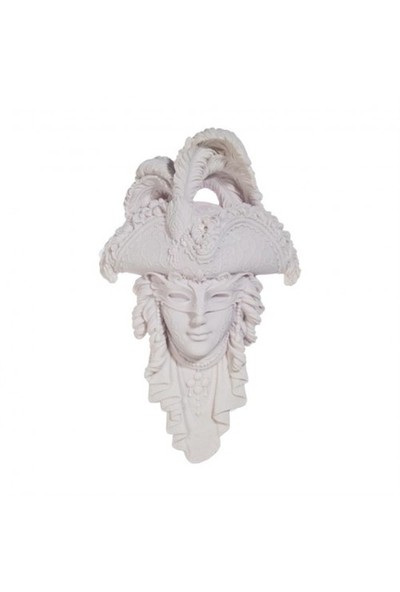 Hobisanatsal Boyanabilir Maske Şeklinde Polyester Obje- Prm002 Hobisanatsal Boyanabilir Maske Şeklinde Polyester Obje- Prm002