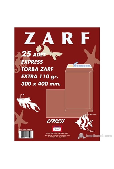 Yener M000196 Torba Zarf 300x400 110gr Extra 25'li Yener M000196 Torba Zarf 300x400 110gr Extra 25'li