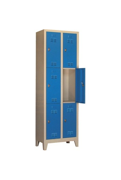 Jessan Ofis Altılı Soyunma Dolabı - 79x40x200 cm Jessan Ofis Altılı Soyunma Dolabı - 79x40x200 cm