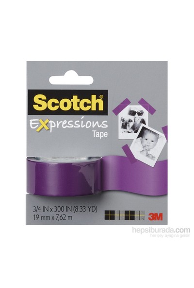 Scotch® Renkli Bant Mor 19mm x 7,62m Scotch® Renkli Bant Mor 19mm x 7,62m