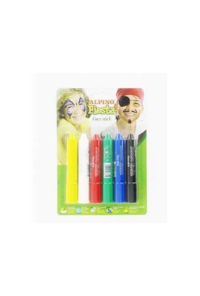 Alpino Yüz Boyası 6 Renk Fıesta Set Dl-014 Alpino Yüz Boyası 6 Renk Fıesta Set Dl-014