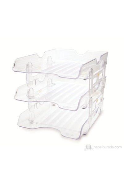 Mas 823 Standart Evrak Rafı 3.Lü Kutu (Siyah)