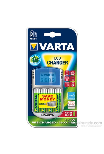 Varta Lcd Charger 4Xaa 2600Mah + 12V + Usb 57070201451 Varta Lcd Charger 4Xaa 2600Mah + 12V + Usb 57070201451