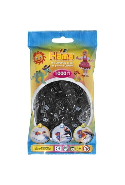 Hama 1.000'Lik Poşet Hama Midi - Siyah Hama 1.000'Lik Poşet Hama Midi - Siyah