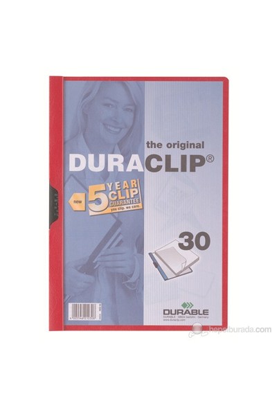 Durable Duraclip 30 Sayfa Kapasiteli Sıkıştırmalı Dosya (2200) Kırmızı Durable Duraclip 30 Sayfa Kapasiteli Sıkıştırmalı Dosya (2200) Kırmızı