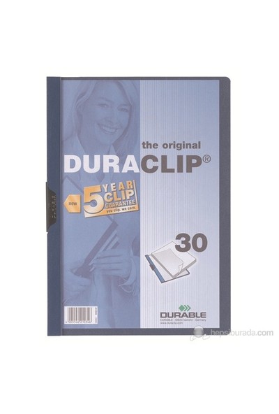 Durable Duraclip 30 Sayfa Kapasiteli Sıkıştırmalı Dosya (2200) Lacivert Durable Duraclip 30 Sayfa Kapasiteli Sıkıştırmalı Dosya (2200) Lacivert