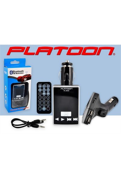 Platoon Pl-9242 Araç Oto Bluetooth Fm Transmitter Çakmak Şarj Platoon Pl-9242 Araç Oto Bluetooth Fm Transmitter Çakmak Şarj
