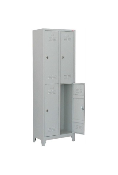 Jessan Ofis 4'lü Eko Soyunma Dolabı - 66x37x200 Cm (Küçük Ölçü) Jessan Ofis 4'lü Eko Soyunma Dolabı - 66x37x200 Cm (Küçük Ölçü)