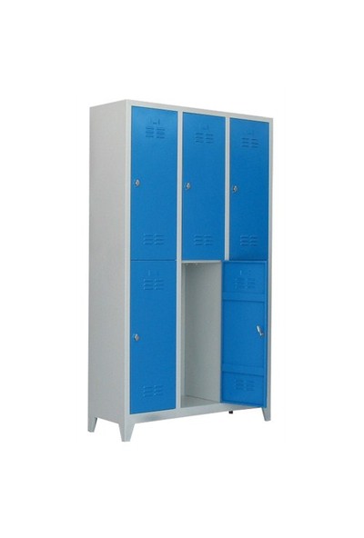 Jessan Ofis Altılı Standart Soyunma Dolabı - 117x40x200 Cm (Büyük Ölçü) Jessan Ofis Altılı Standart Soyunma Dolabı - 117x40x200 Cm (Büyük Ölçü)