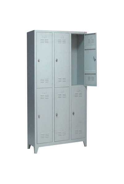 Jessan Ofis Altılı Eko Soyunma Dolabı - 97x37x200 Cm (Küçük Ölçü)