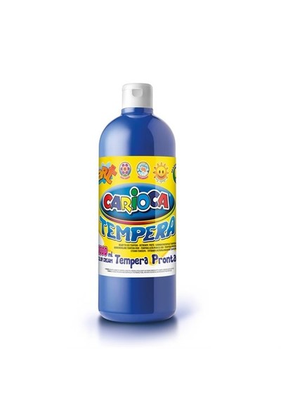 Carioca Tempera Boya (Süper Yıkanabilir) 1000Ml - 1350Gr - Plastik Şişede - Kobalt Mavi Carioca Tempera Boya (Süper Yıkanabilir) 1000Ml - 1350Gr - Plastik Şişede - Kobalt Mavi