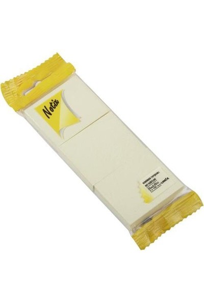 Notix Patel Sarı 3'lü 100 Yp. 50x40 mm Yapışkanlı Not Kağıdı (N-PS-504 Notix Patel Sarı 3'lü 100 Yp. 50x40 mm Yapışkanlı Not Kağıdı (N-PS-504