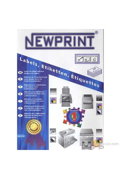 New Print Inkjet/laser Etiketi 46X21,1mm