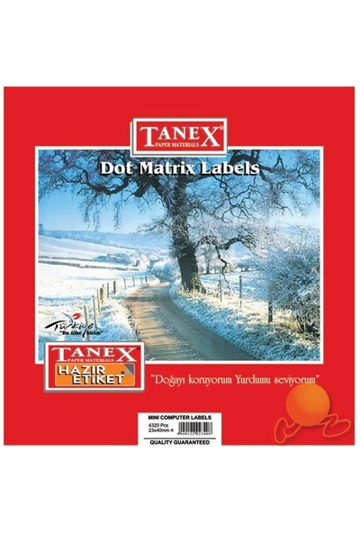 Tanex 20x55 mm Bilgisayar Etiketi Tanex 20x55 mm Bilgisayar Etiketi