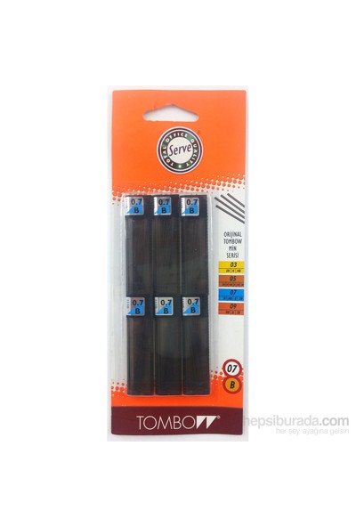 Tombow Min 0.7mm B 6'lı Blister Tombow Min 0.7mm B 6'lı Blister