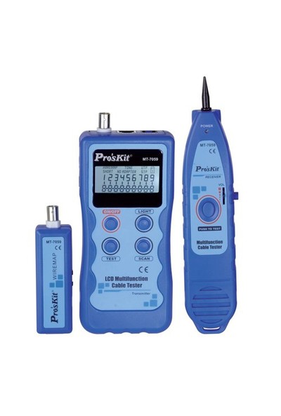 Proskit Mt-7059 Lcd Ekranlı Kablo Test Cihazı Proskit Mt-7059 Lcd Ekranlı Kablo Test Cihazı