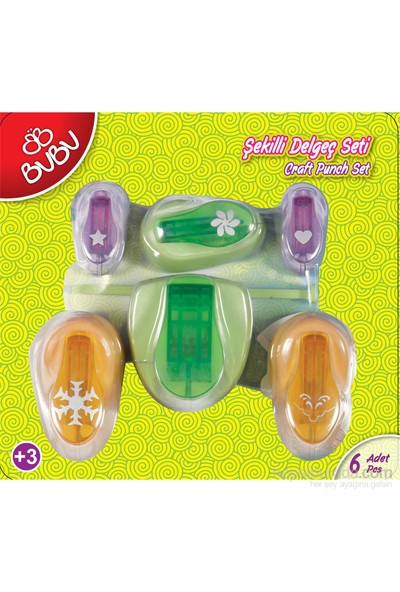 Bu-Bu Şekilli Delgeç Seti Blister 6 Parça Bubu00023 Bu-Bu Şekilli Delgeç Seti Blister 6 Parça Bubu00023