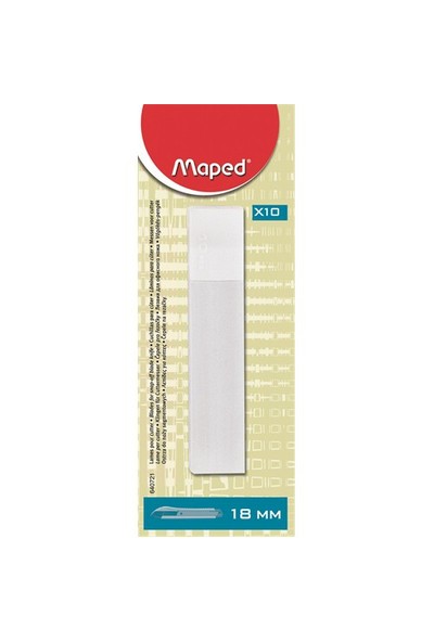 Maped Maket Bıçağı Yedeği 18mm 10'lu Maped Maket Bıçağı Yedeği 18mm 10'lu