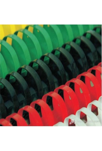 Mapibind 12 mm Plastik Spiral - 100 Adet Kırmızı