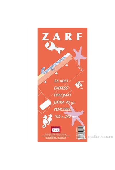 Yener Diplomat Zarf 169 105x240 Mm 90gr Extra Express Pen. 25 lik Yener Diplomat Zarf 169 105x240 Mm 90gr Extra Express Pen. 25 lik