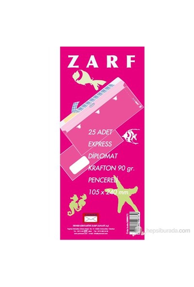 Yener Diplomat Zarf 171 105x240 Mm 90gr Penc.Kraft Express 25 Li Yener Diplomat Zarf 171 105x240 Mm 90gr Penc.Kraft Express 25 Li