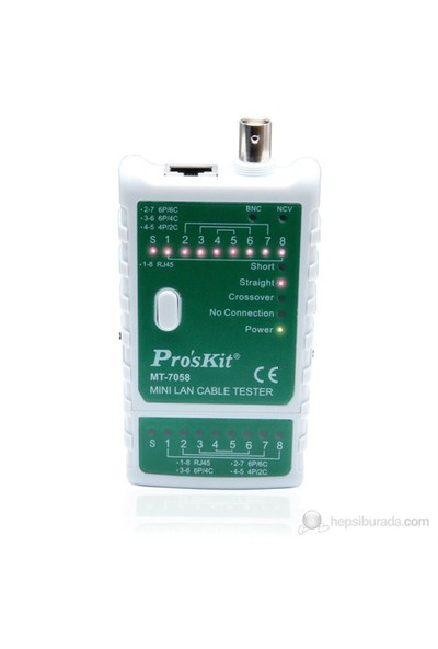 Pro's Kit Mt-7058 Mini Lan Kablo Tester Pro's Kit Mt-7058 Mini Lan Kablo Tester