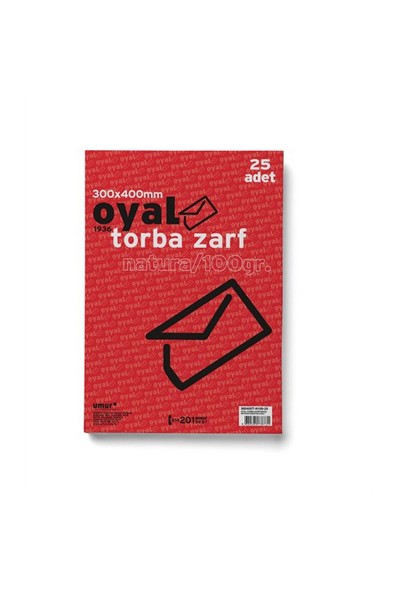 Oyal Torba Zarf(30X40)Ntra 100Gr-Slk-25L Oyal Torba Zarf(30X40)Ntra 100Gr-Slk-25L