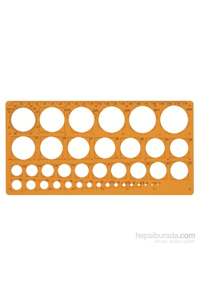 Maped 277620 Daire Şablonu 1'den 35'e
