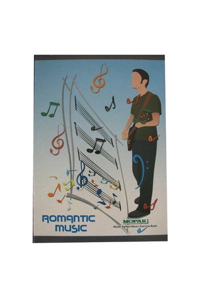 Mopak Müzik Defteri Büyük Boy 20 Yaprak (Brd)