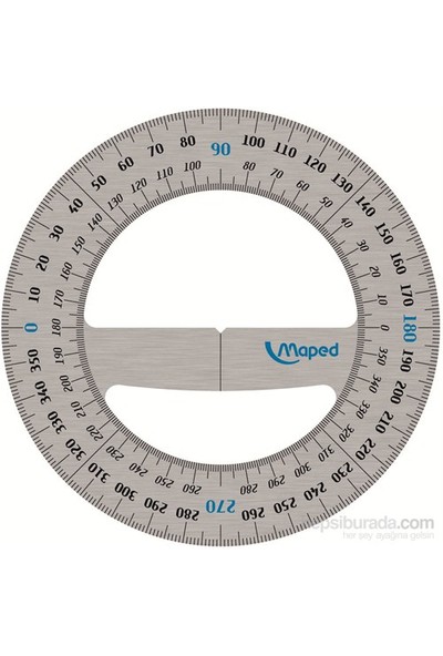 Maped 120360 12 cm Alüminyum Açı Ölçer 360°