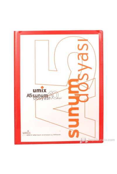 UMIX STANDART SUNUM DOSYASI A5 40'LI KIR UMIX STANDART SUNUM DOSYASI A5 40'LI KIR