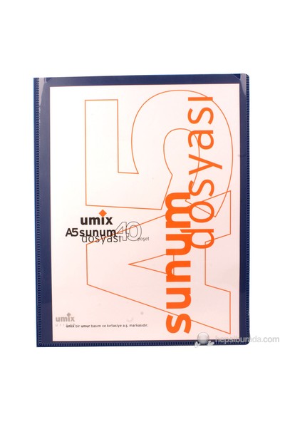 UMIX STANDART SUNUM DOSYASI A5 40'LI LAC UMIX STANDART SUNUM DOSYASI A5 40'LI LAC